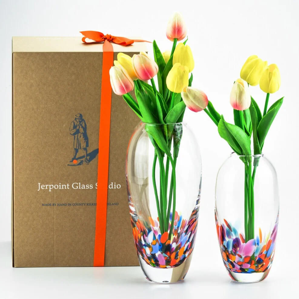 Jerpoint Glass, Tulip Vase Small Festival